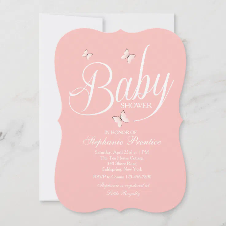 Pink Baby Shower Invitation | Zazzle