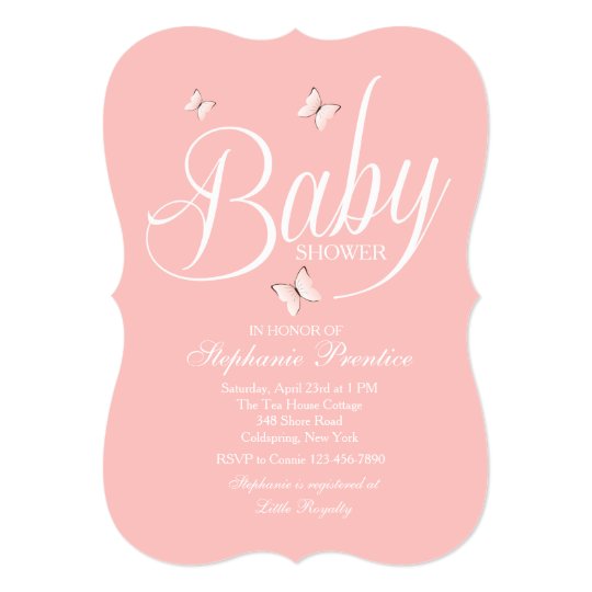 Pink Baby Shower Invitation | Zazzle.com