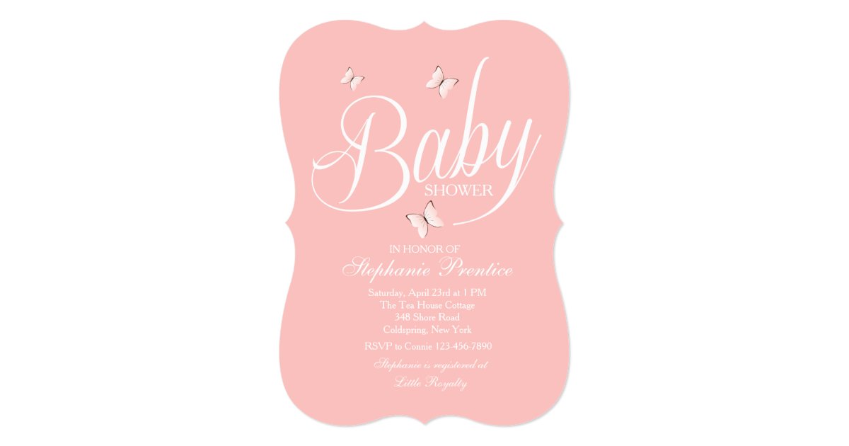 Pink Baby Shower Invitation | Zazzle.com
