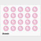 Pink baby shower stickers with cute carriage pram | Zazzle