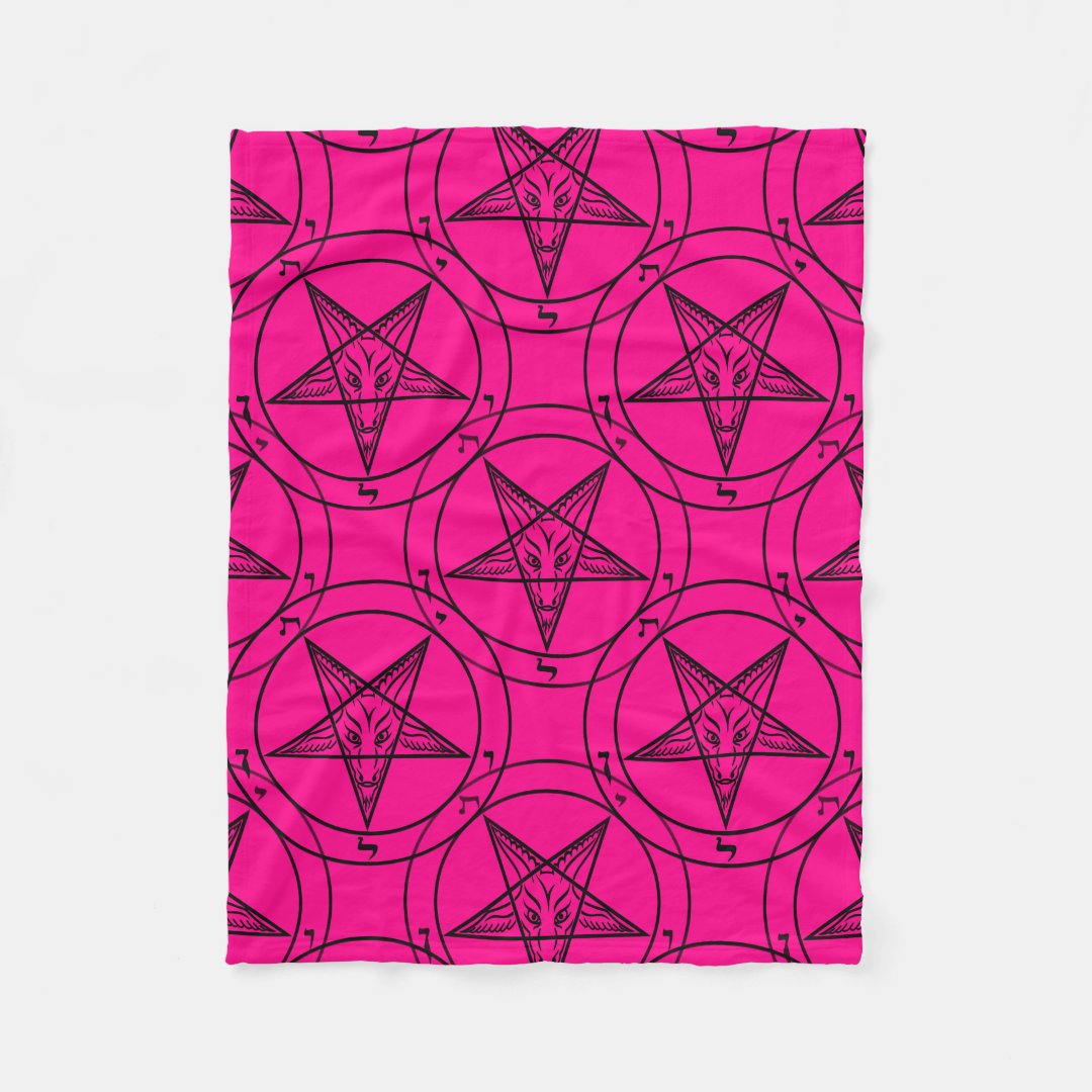 pink baphomet blanket | Zazzle