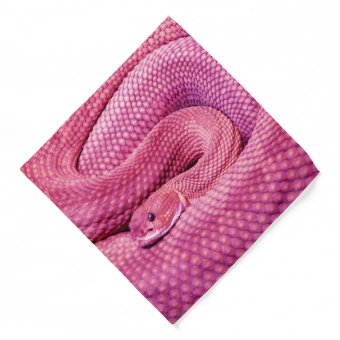 Pink Basilisk Rattlesnake Bandana | Zazzle