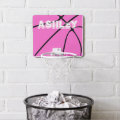Pink Basketball Cute Mini Basketball Hoop | Zazzle