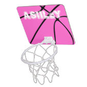 Pink Basketball Cute Mini Basketball Hoop | Zazzle