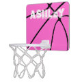 Pink Basketball Cute Mini Basketball Hoop | Zazzle