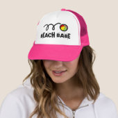 Pink beach babe hat for girls | Zazzle
