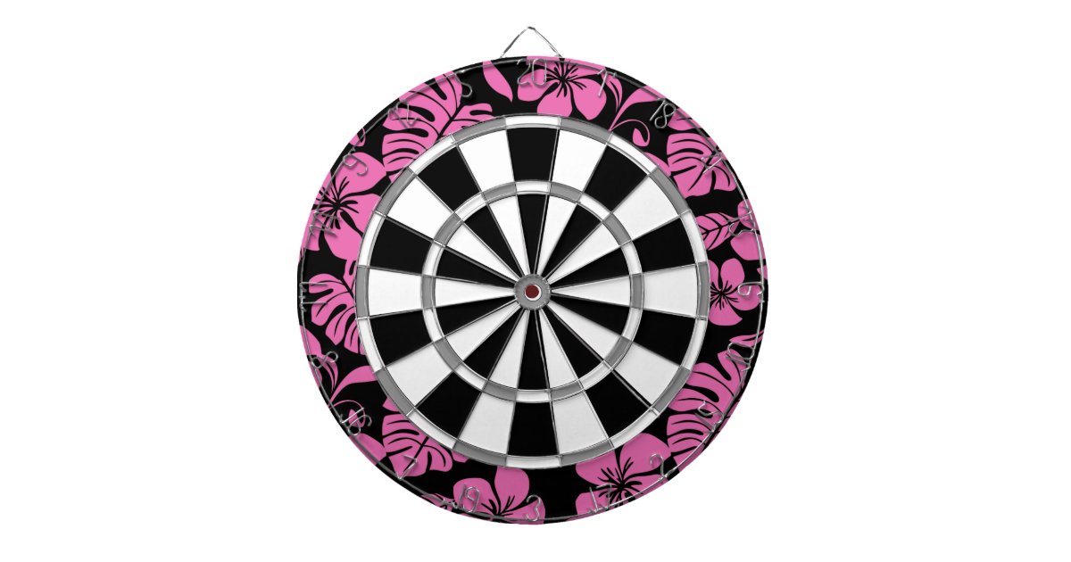 PINK BIKINI (BLACK/PINK) DART BOARD | Zazzle