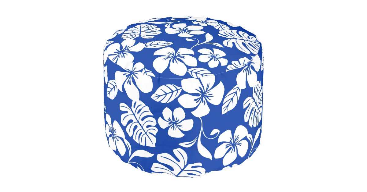 PINK BIKINI (ROYAL BLUE) POUF | Zazzle