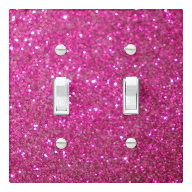 Pink Bling, shiny and sparkling Light Switch Cover | Zazzle
