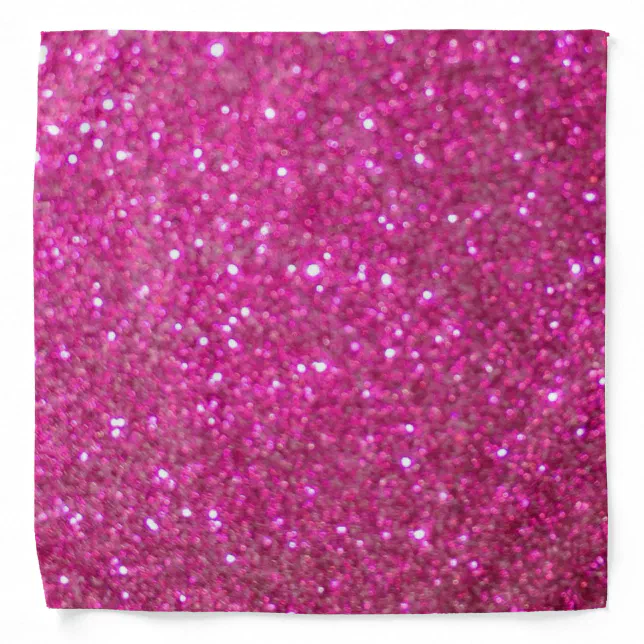 Pink bling, sparkle on bandana | Zazzle