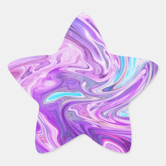 pink blue and purple swirls stickers | Zazzle