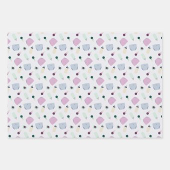 Pink Blue Diapers Pacifiers Pattern Baby Shower Wrapping Paper Sheets ...