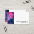 Pink & Blue Galaxy & Stars Abstract Business Card | Zazzle