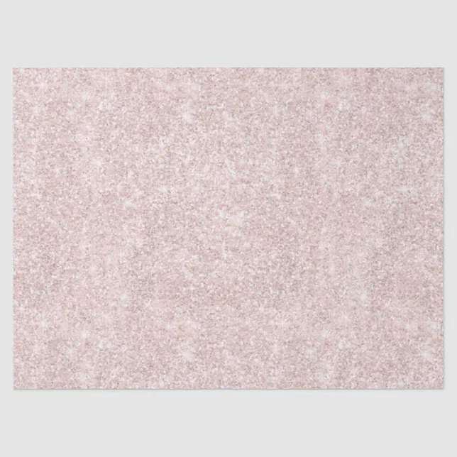 Pink Blush Faux Glitter Sparkle Tissue Paper | Zazzle