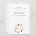 Pink Blush Floral Save the Date or Change Large Invitation | Zazzle