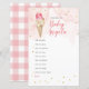 Pink Blush ice cream Glitter Prayers for Baby | Zazzle