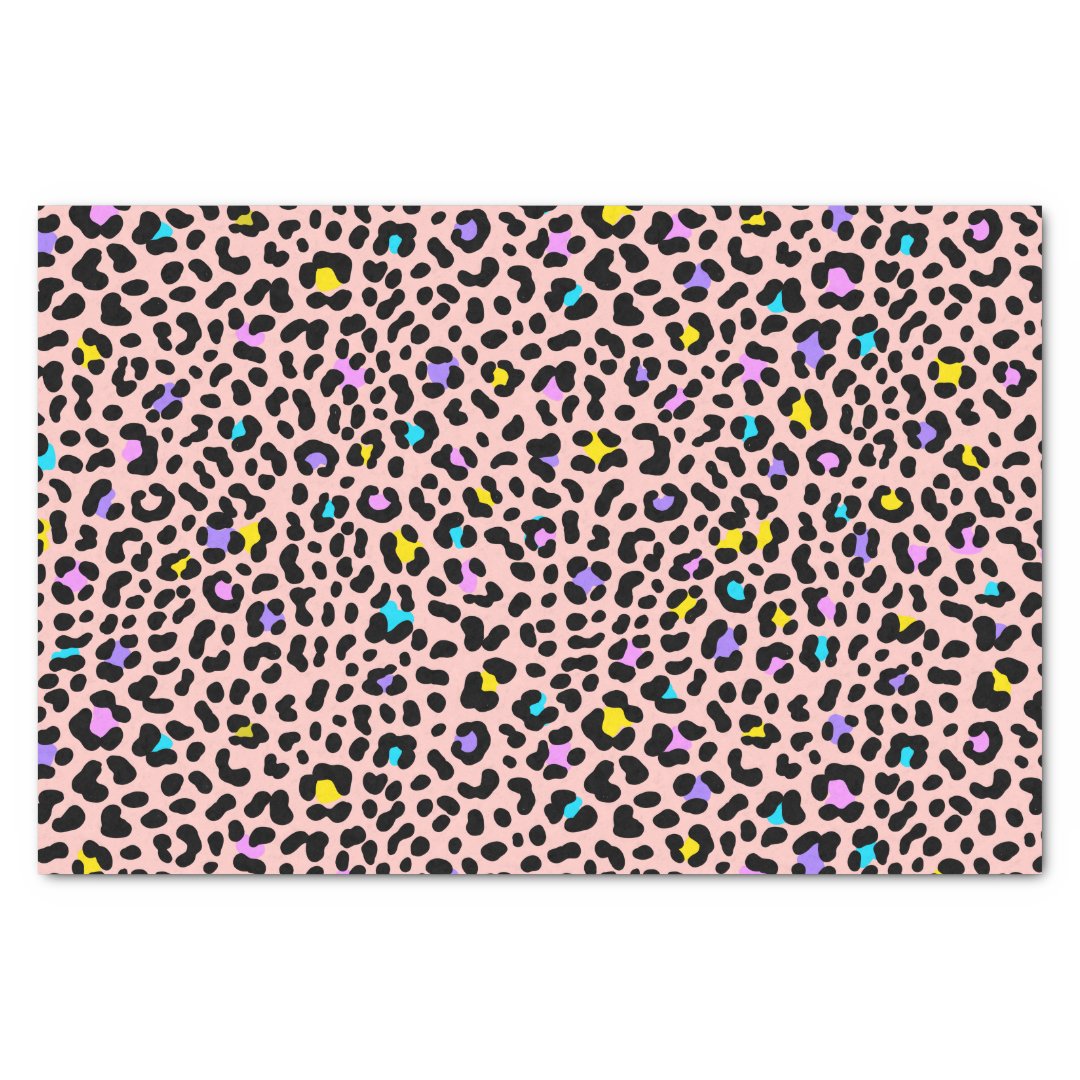 Pink Blush Leopard Spots Animal Print Tissue Paper | Zazzle