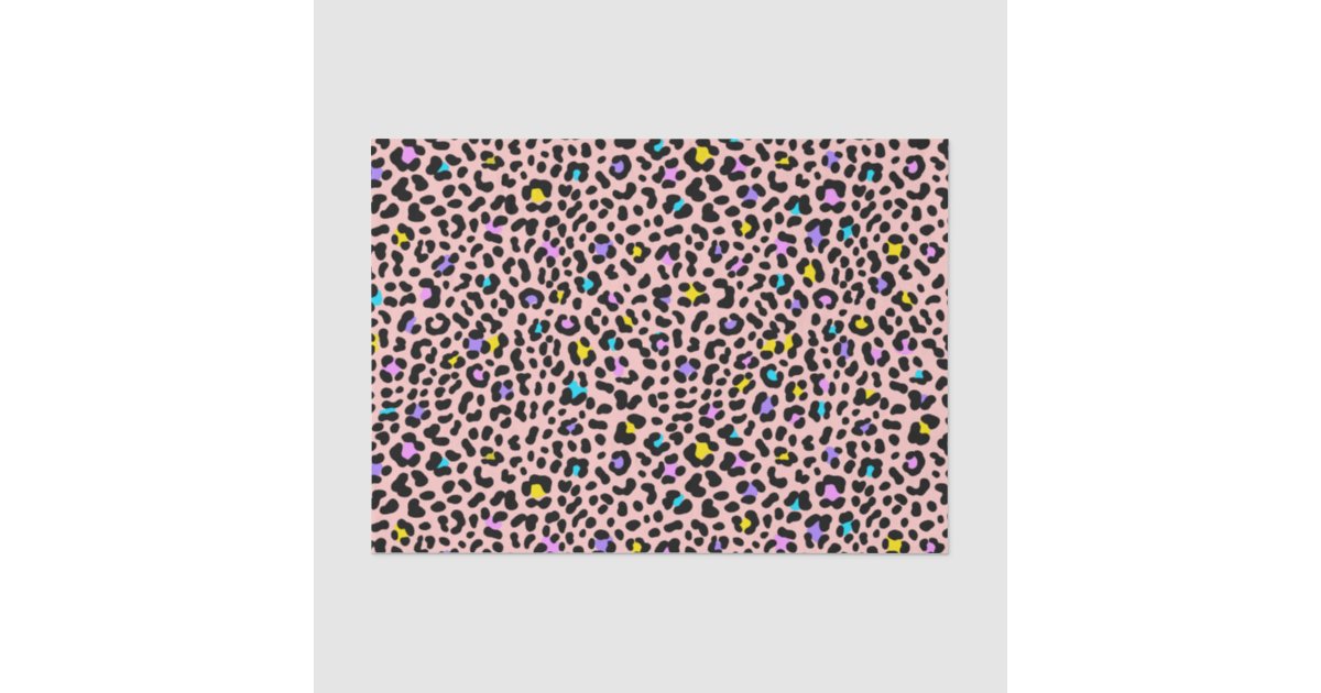 Pink Blush Leopard Spots Animal Print Tissue Paper | Zazzle