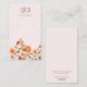 Pink Boho Wildflowers Floral Earring Display Business Card | Zazzle