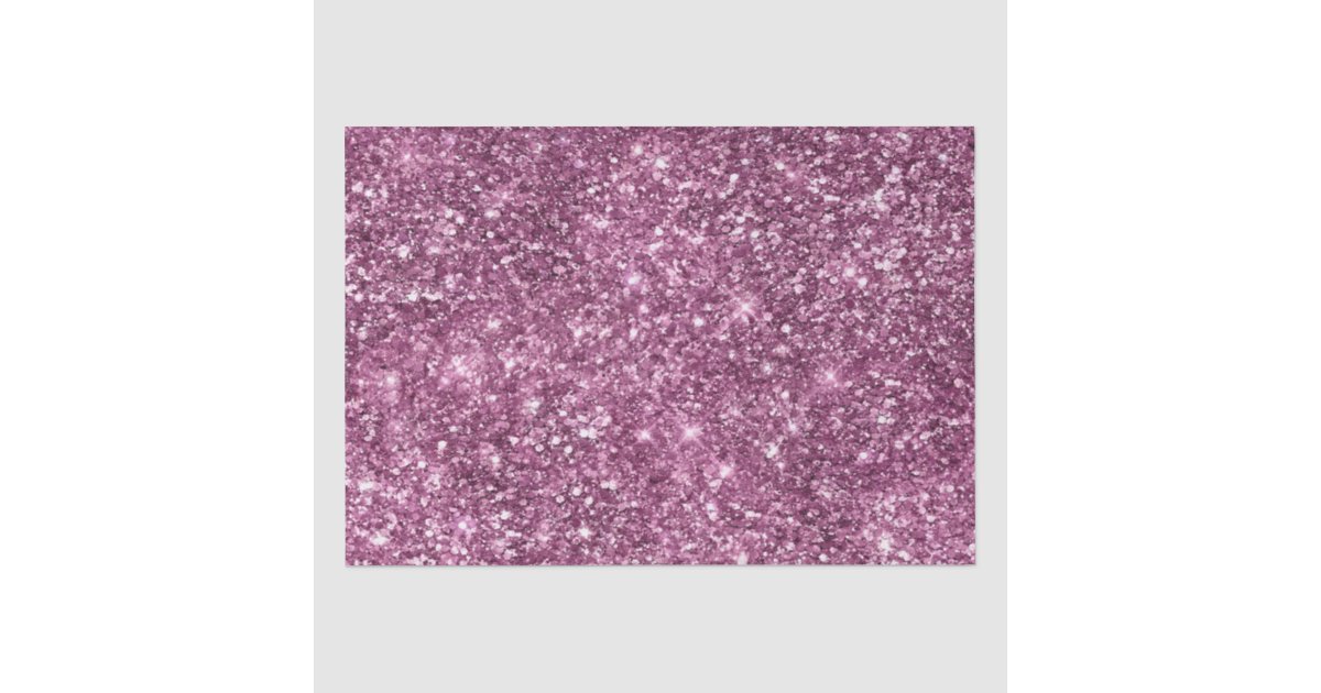 Pink Bokeh Glitter Tissue Paper | Zazzle
