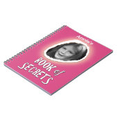 Pink Book of Secrets with Custom Photo and Name | Zazzle