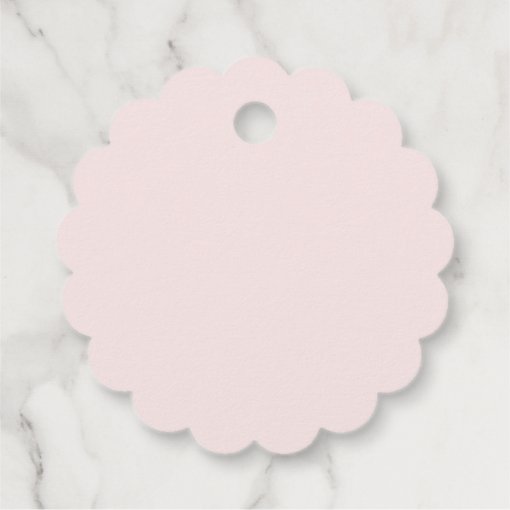 Pink Bow Baby Shower Favor Tags | Zazzle