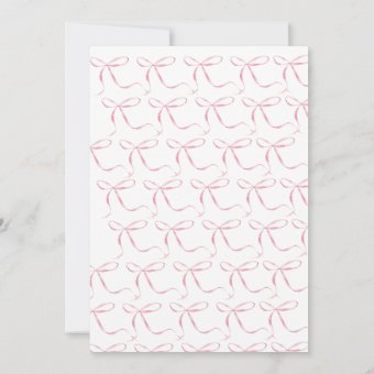 Pink bow Birthday Invitation, Preppy Girl Birthday Invitation | Zazzle