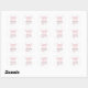 Pink Bow Birthday Thank you Classic Round Sticker | Zazzle