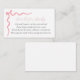 Pink Bow Books for Baby Enclosure Card | Zazzle