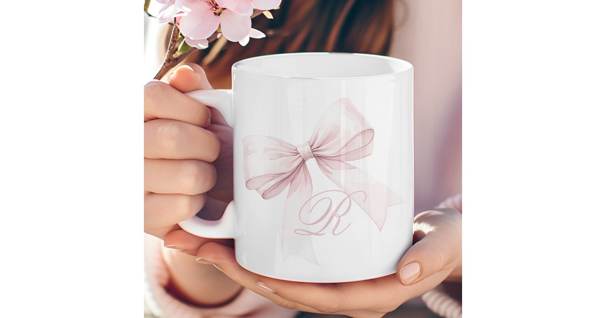 Pink Bow Coffee Mug | Zazzle