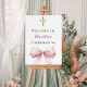 Pink bow Confirmation welcome Foam Board | Zazzle