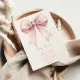 Pink Bow Girl Baby Shower Invitation | Zazzle