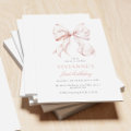 Pink Bow Girl First Birthday Invitation | Zazzle