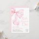 Pink Bow Girl First Birthday Invitation | Zazzle