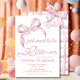 Pink Bow Girls just want to be One Birthday Invitation | Zazzle