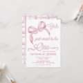 Pink Bow Girls just want to be One Birthday Invitation | Zazzle