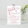 Pink Bow Girls just want to be One Birthday Invitation | Zazzle
