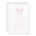 Pink Bow Grandmillennial Preppy Baby Shower Invitation | Zazzle
