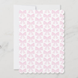 Pink Bow Invitation Grandmillennial Preppy | Zazzle