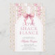Pink Bow Love Shack Fiance Bridal Shower Invitation | Zazzle