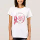 Pink Breast Cancer Ribbon Drawing BCA Month T-Shirt | Zazzle