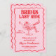 Pink Brides Last Ride Bachelorette Party Invitation | Zazzle