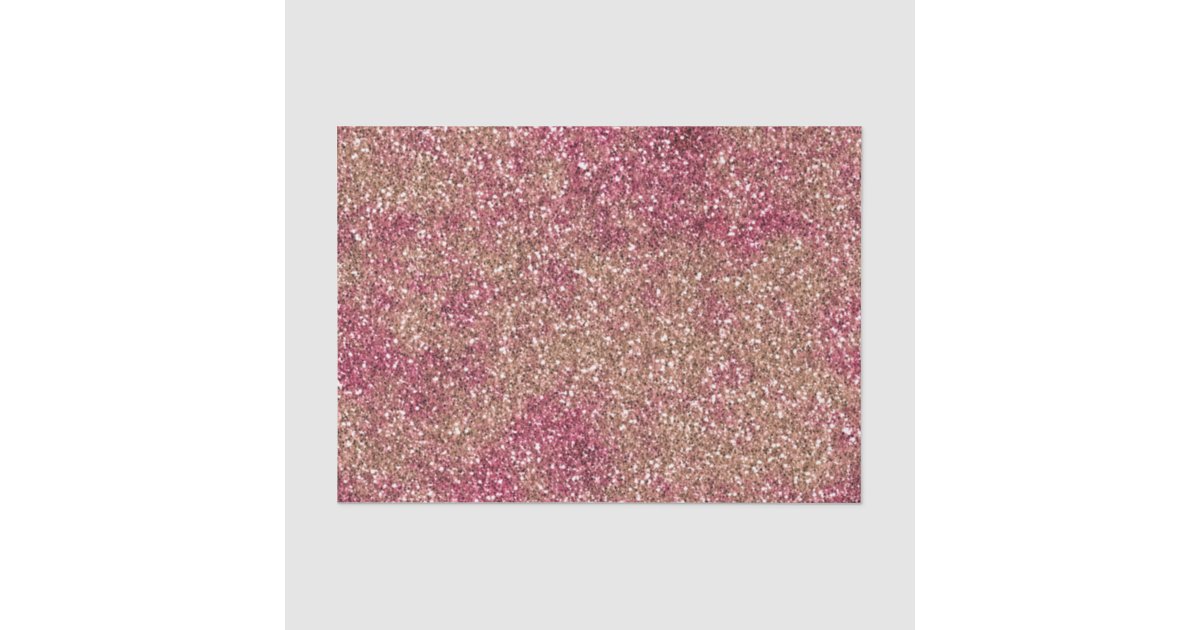 Pink Bronze Ombre Sparkle Glitter Tissue Paper | Zazzle