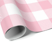 Pink Buffalo Check Pattern Wrapping Paper | Zazzle