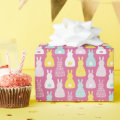 Pink Bunny Rabbit pattern Wrapping Paper | Zazzle