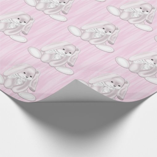 Pink Bunny Rabbit Wrapping Paper | Zazzle