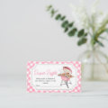 Pink Burger BBQ Baby Shower Diaper Raffle Enclosure Card | Zazzle