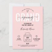 Pink Business Grand Opening Modern Elegant Invitation | Zazzle
