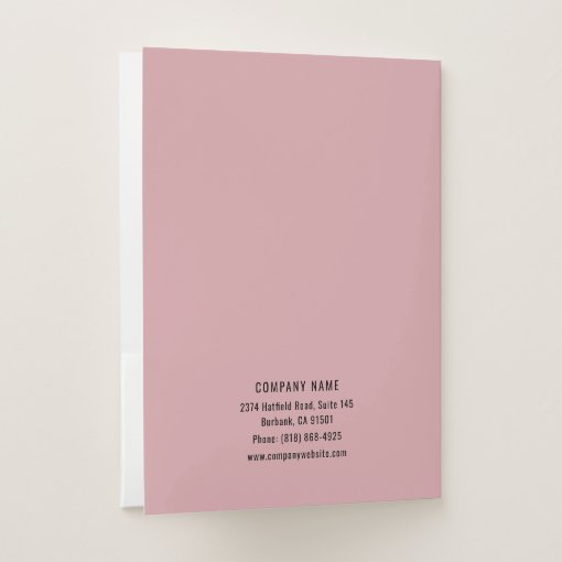 Pink Business Logo Presentation Folders | Zazzle