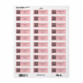 Pink business qr code return address label | Zazzle